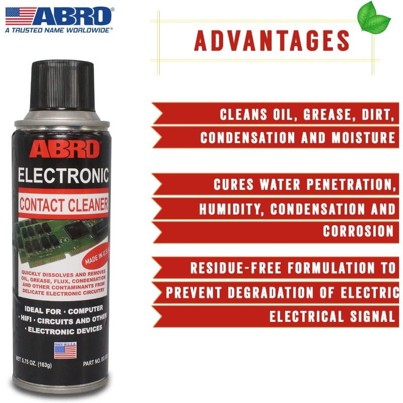 ABRO nettoyant contact électronique 163g - Bricaillerie