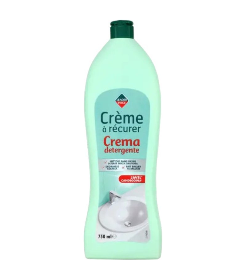 Crème à récurer javel Leader price - 750ml - Bricaillerie