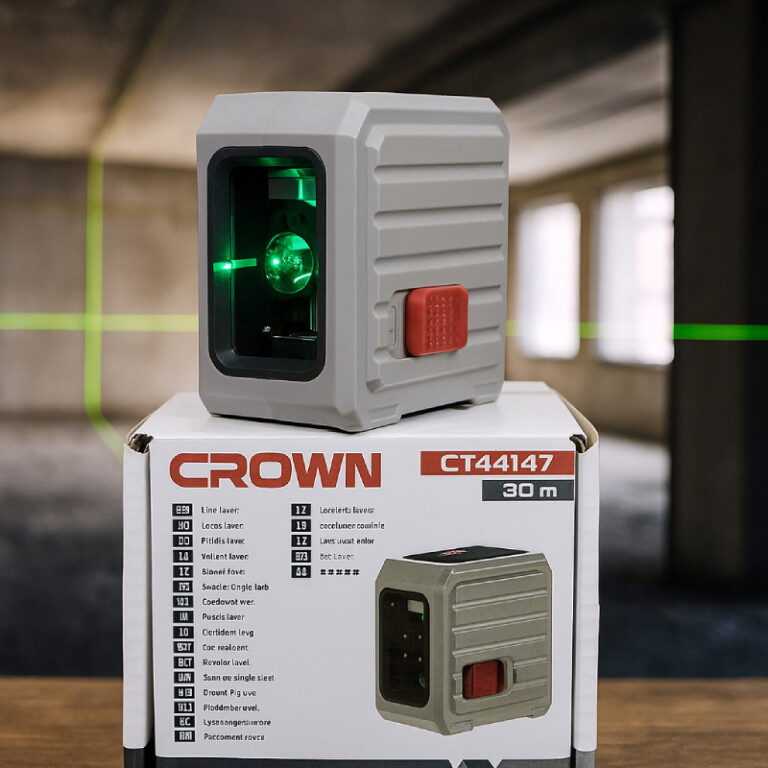 Niveau laser 2 ligne (horizontal/vertical) CROWN - Bricaillerie