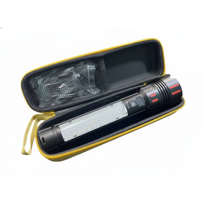Torche rechargeable étanche avec LED latérale GM - Bricaillerie